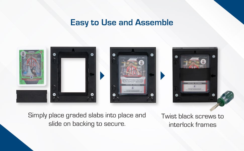BCW 1-ICF-S-BLK Interlocking Card Frames - Black Wholesale - Opentip