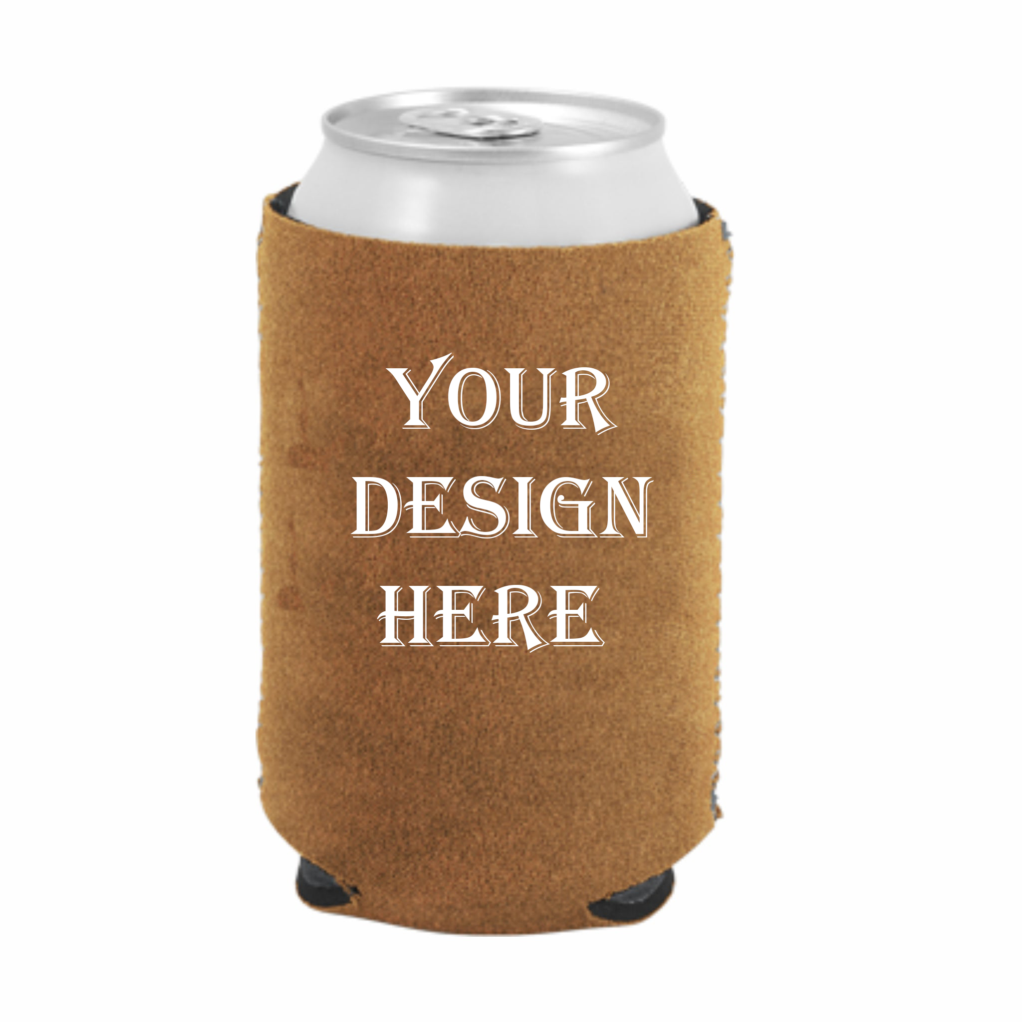 Aspire Custom Suede-ish Neoprene Beer Can Cooler Sleeves, 3.75
