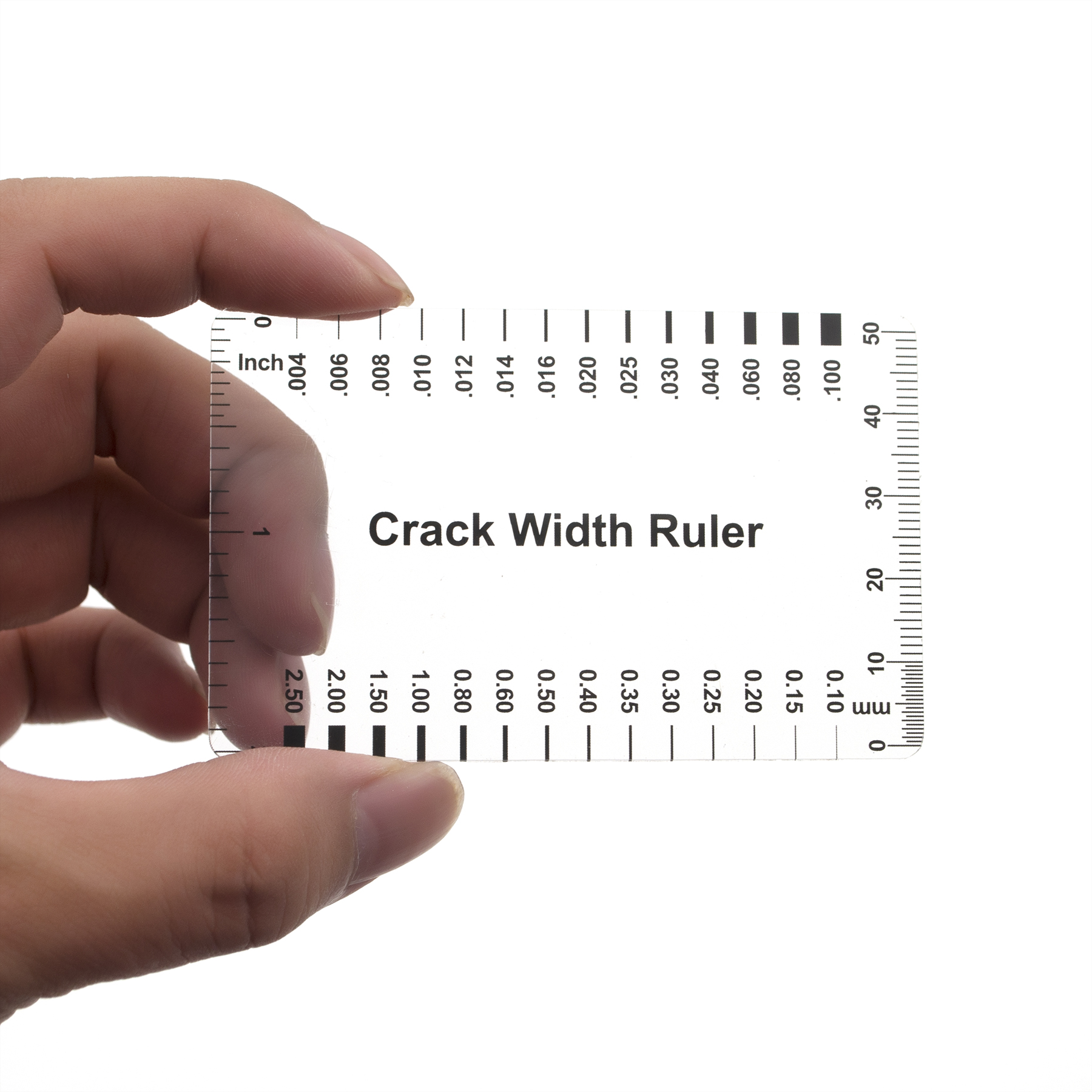 Muka Blank Concrete Crack Width Ruler, Credit Card Size Wholesale - Opentip