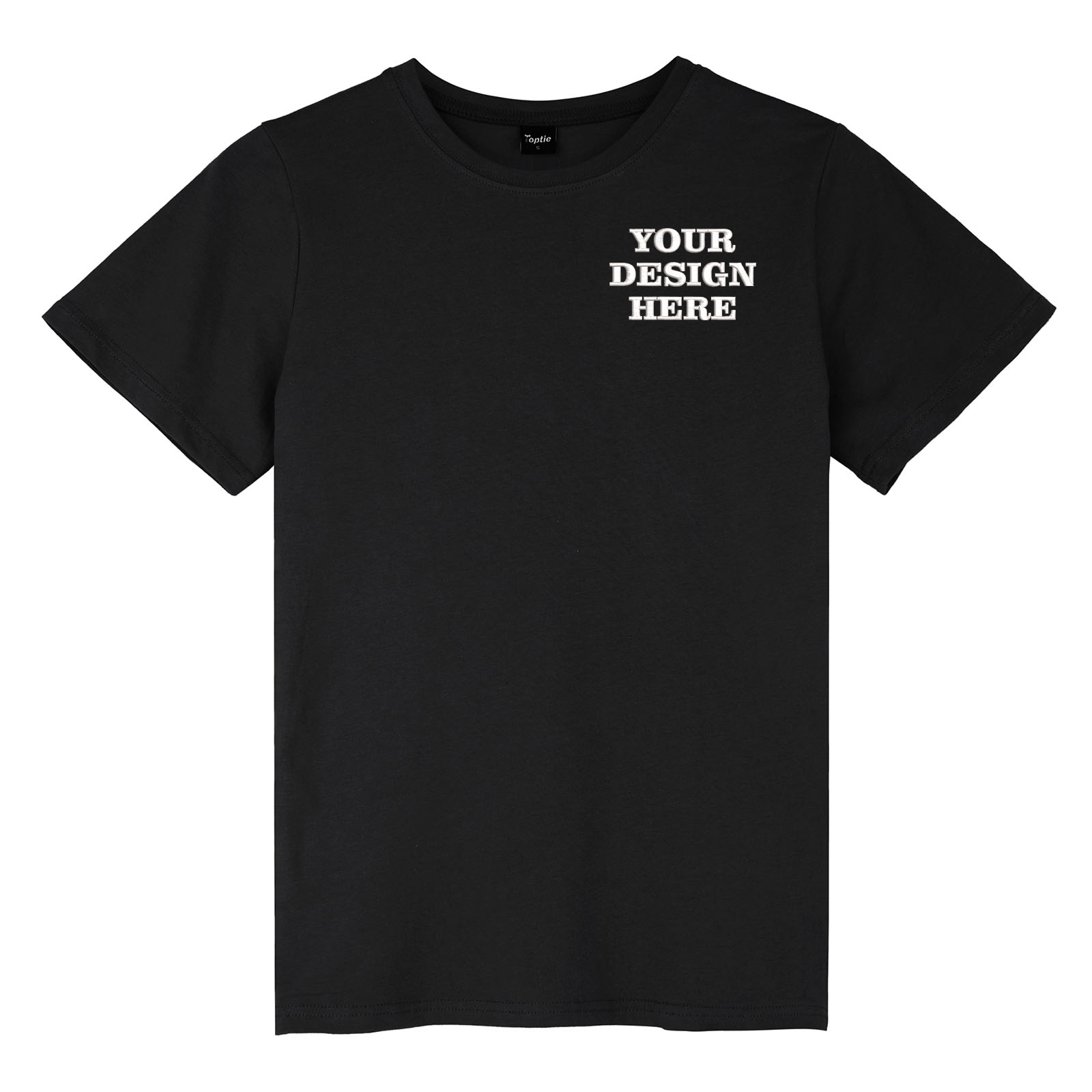 TOPTIE Custom Embroidered Short Sleeve T-Shirt Personalize T-Shirt 100% ...