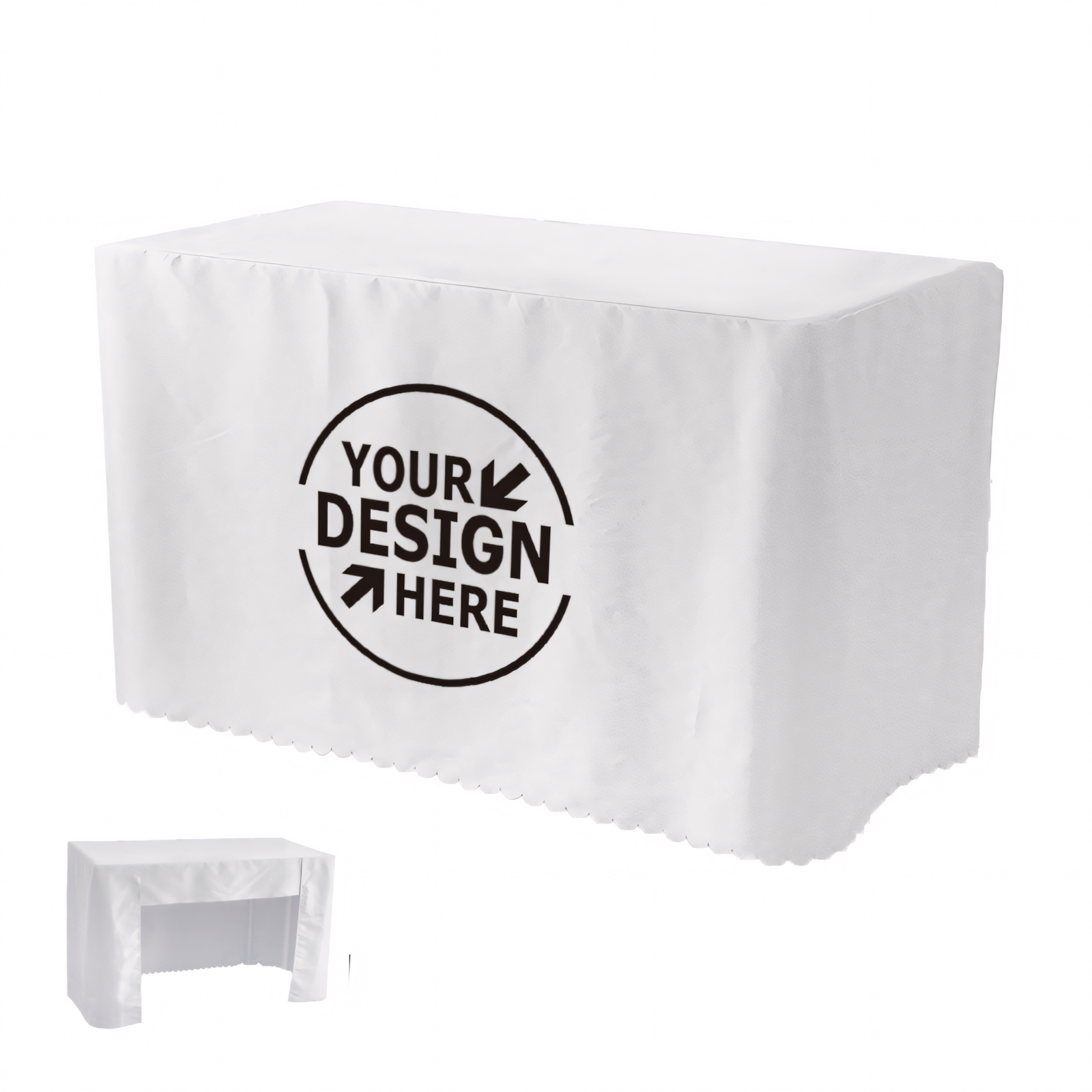 Muka 6 FT Personalized Trade Show Table Cover Open Back, Custom ...