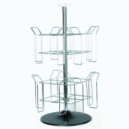 AMKO Displays SPLIT2 Countertop Magazine Spinner, 28"(H) X 2"(D ...
