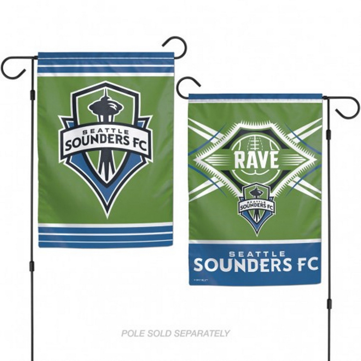 Seattle Sounders Flag 12x18 Garden Style 2 Sided Wholesale - Opentip