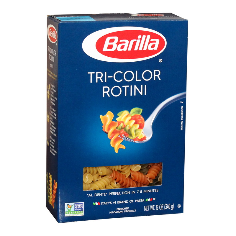 Barilla Tri-Color Rotini Pasta, 12 Ounces, 16 per case Wholesale - Opentip