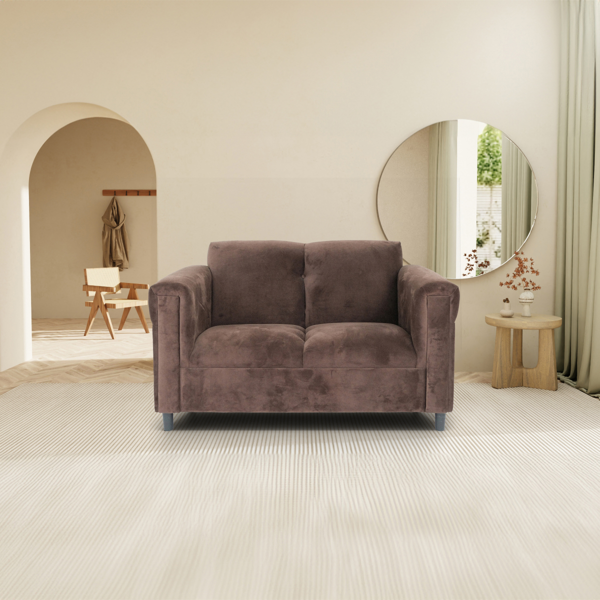 Small faux leather loveseat store