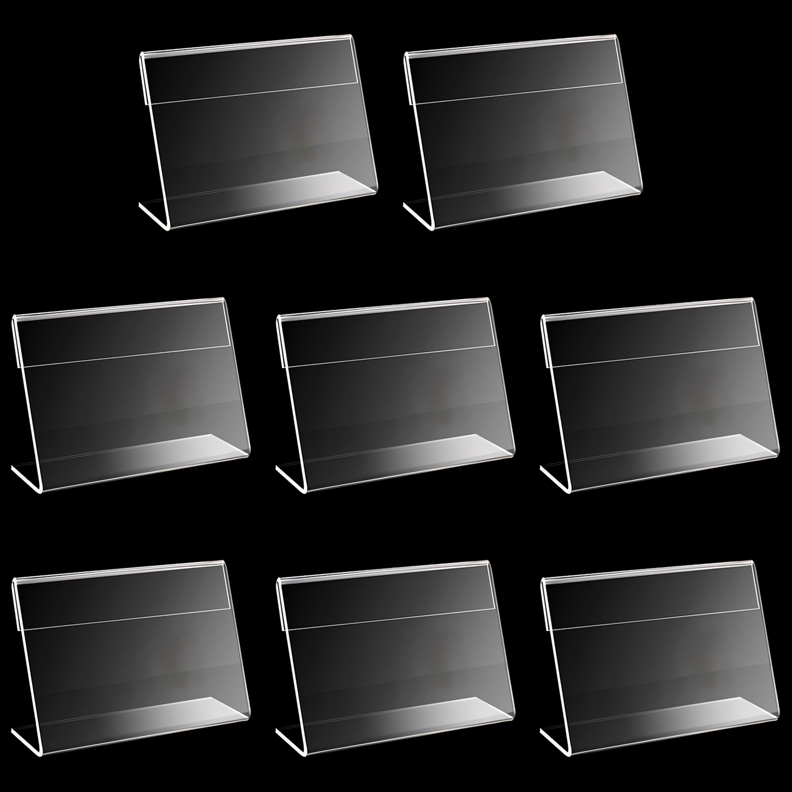 Muka 50 Pcs Acrylic Label Sign Display Holder Label Holder Price Card ...