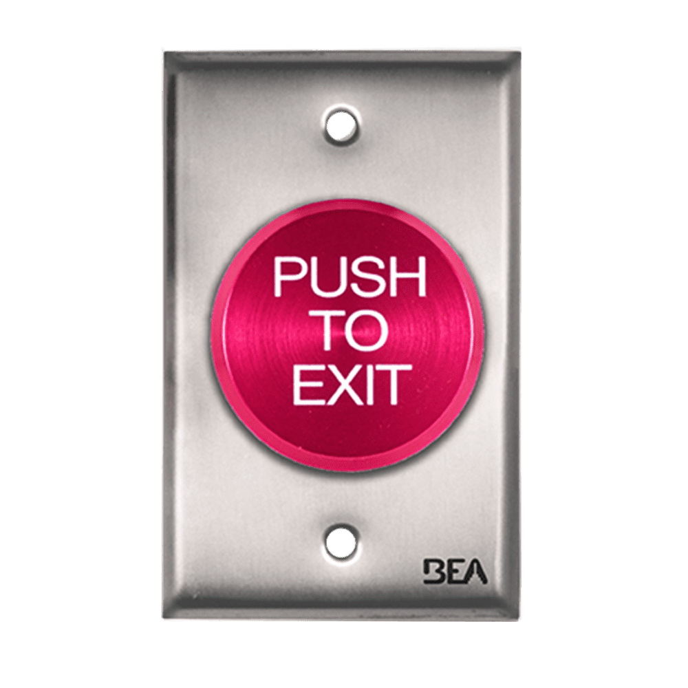 BEA 10ACPBDA2 Pneumatic Push Button, Single gang plate, oversized 2 ...