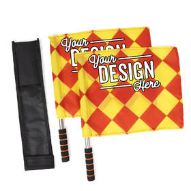 TOPTIE Customized 2Pcs Linesman Referee Flags with Storage Bag ...
