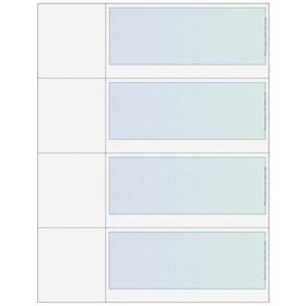 Custom Super Forms 80685 - Premier Blank 4up Personal Check with Cubes ...