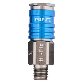 Tru-Flate 13-925 Hi Flo Aluminum Coupler 1/4 in. Male 1 pc Wholesale ...